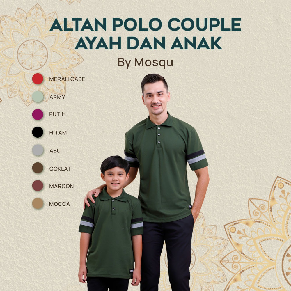 Kaos Polo Shirt Couple Father And Son Kaos Collar Couple Polo Premium ...