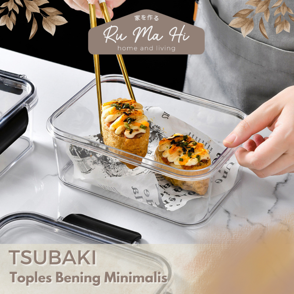 RUMAHI -TSUBAKI Easy Multi-Purpose Container Lid Container Aesthetic ...