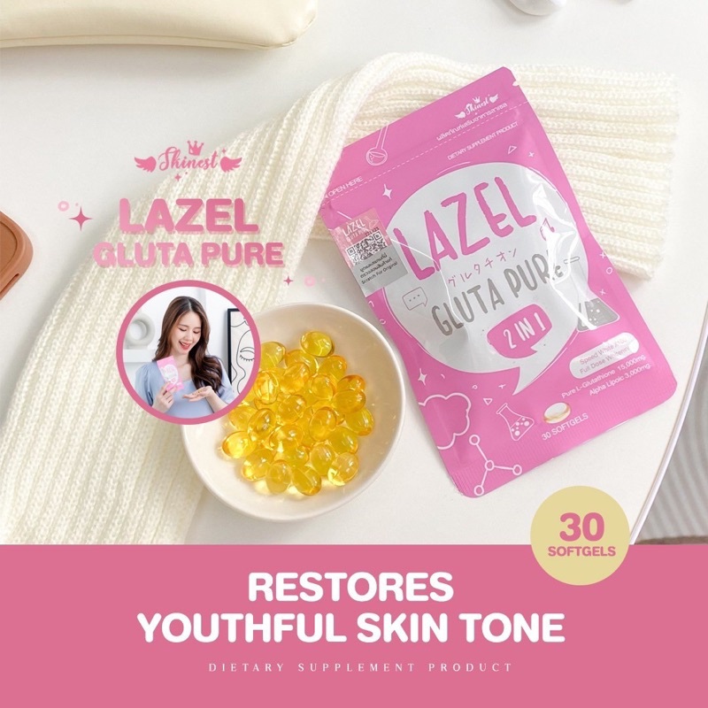 Lazel GLUTA PURE 2in1 by SKINEST | Shopee Malaysia