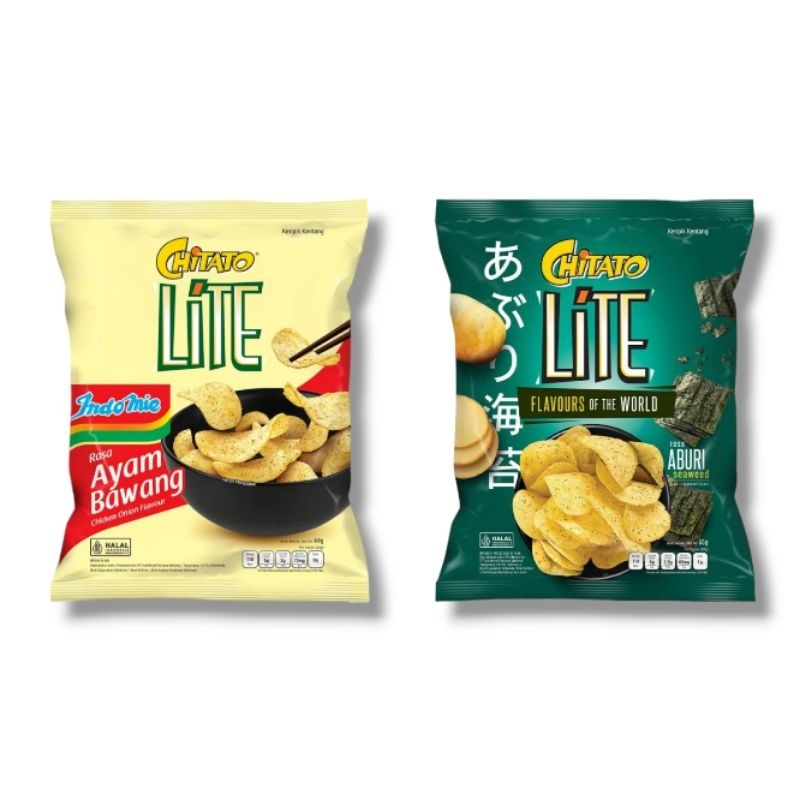Chitato Lite Snack Potato Chicken Onion 68G/Aburi Seaweed 65G | Shopee ...
