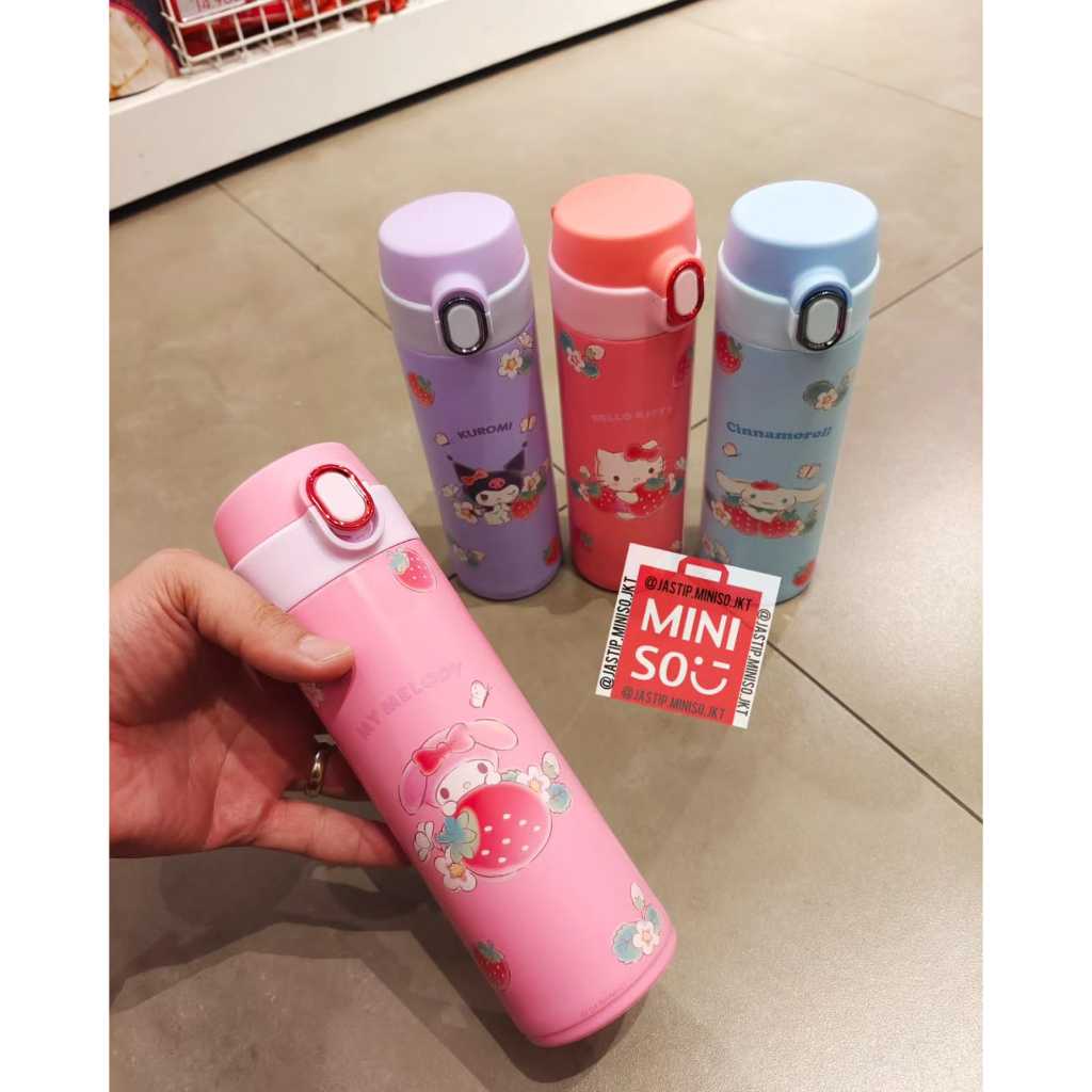 TERMOS Miniso x SANRIO Thermos Bottle Stainless SUS304 KUROMI ...