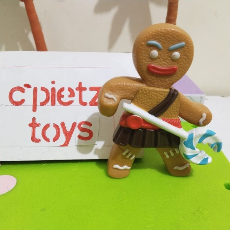 Happy Meal McDonalds DWA Gingy Gingerbread Man Figure - Shrek Series ...
