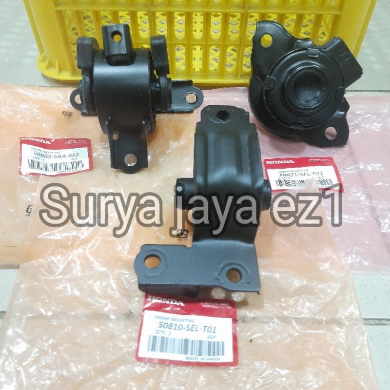 MESIN Engine Mounting Complete Set Right Left Rear Engine Mounts Honda City GD8 Idsi Vtec Year ...