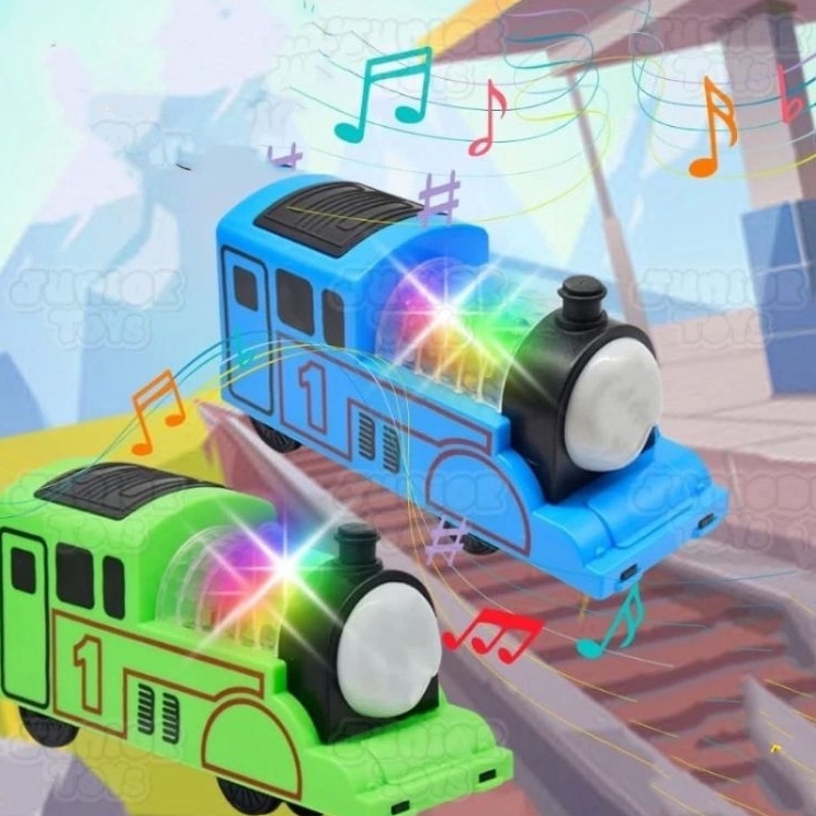 Updated BRONSIS Children's Toys Little Train Train 8335 Can Walk Bump ...