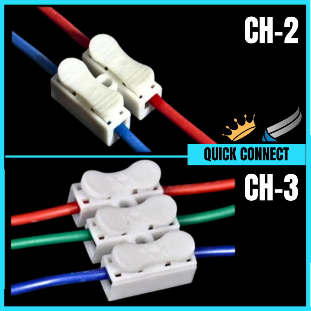 Quick Connect CH2/3 Wire Connector Cable Connection Terminal CH-2/3 PIN ...