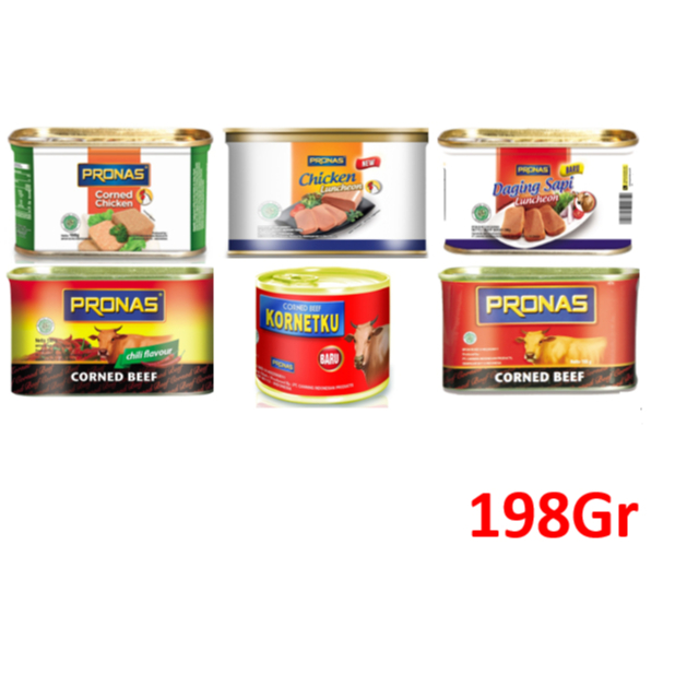 Pronas Kornet Beef/Chicken/Beef Chili/Luncheon Chicken/Beef 198Gr ...
