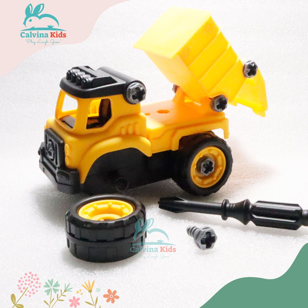Calvina Kids - DIY Truck Toy Car Truck Disassembling and Disassembling ...