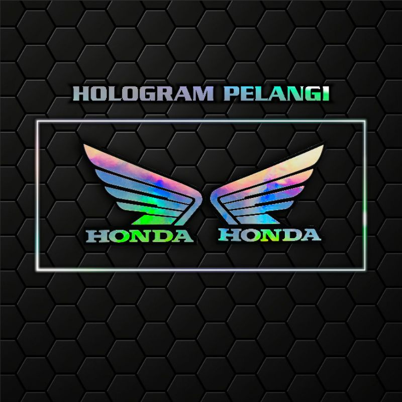 Hologram Wing CUTTING STICKER (1 SET Right Left) | Shopee Malaysia