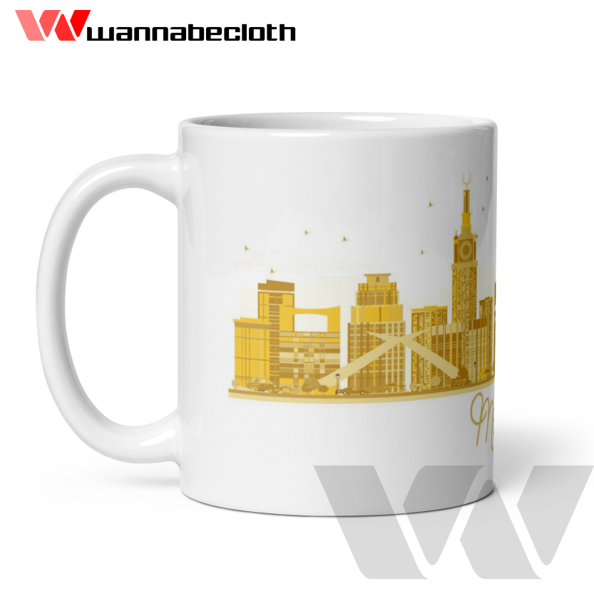 Glass Mug Mecca Saudi Arabia Souvenir Saudi Arabia Print Mug Custom ...