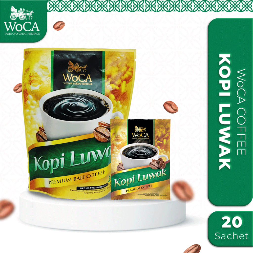 Woca Premium Luwak Ground Coffee 20 Sachets | Shopee Malaysia