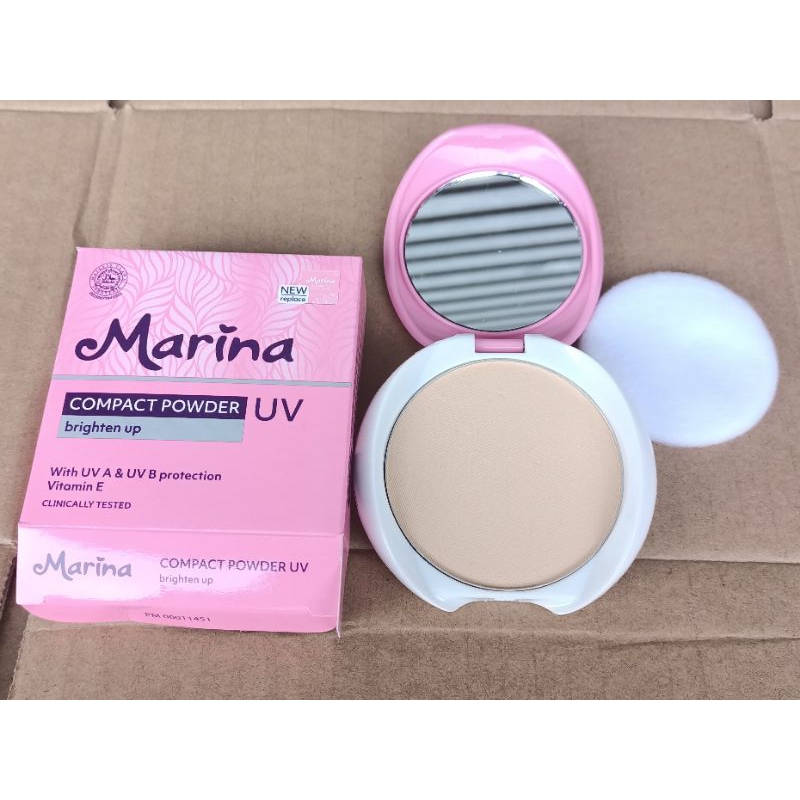 Marina Compact Powder Uv Powder (04 Natural) | Shopee Malaysia