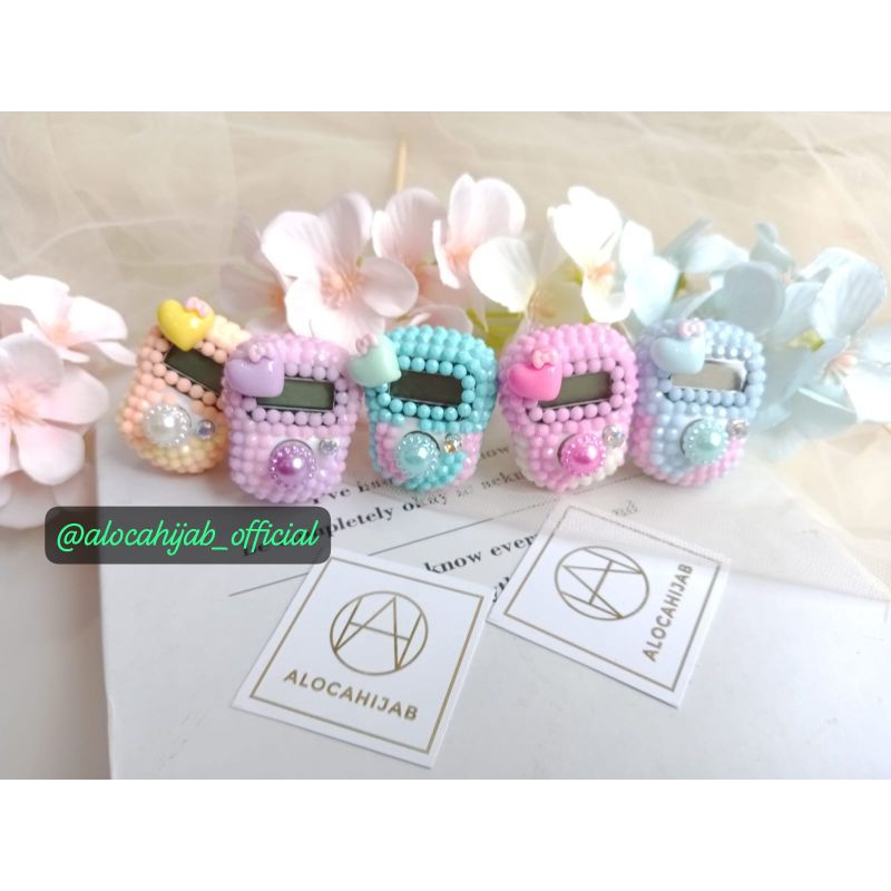 [ALOCAHIJAB] Lovely DIGITAL TASBIH Pearl Rope Cute Unique PASTEL TASBIH ...