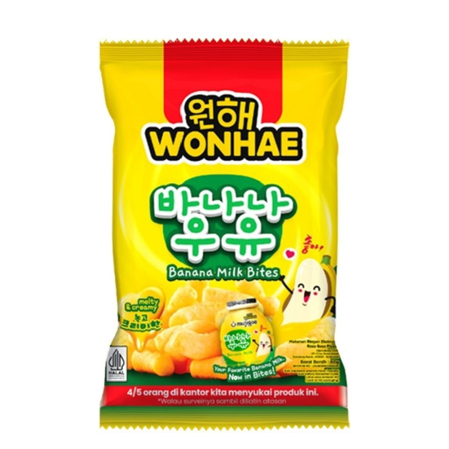Wonhae Snack Banana Milk Bites 60g | Shopee Malaysia