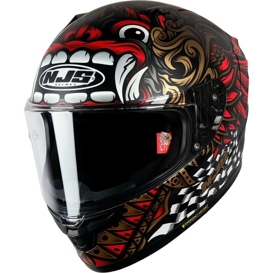 Helmet NJS ZX-1R BARONG Full Face Helmet | Shopee Malaysia