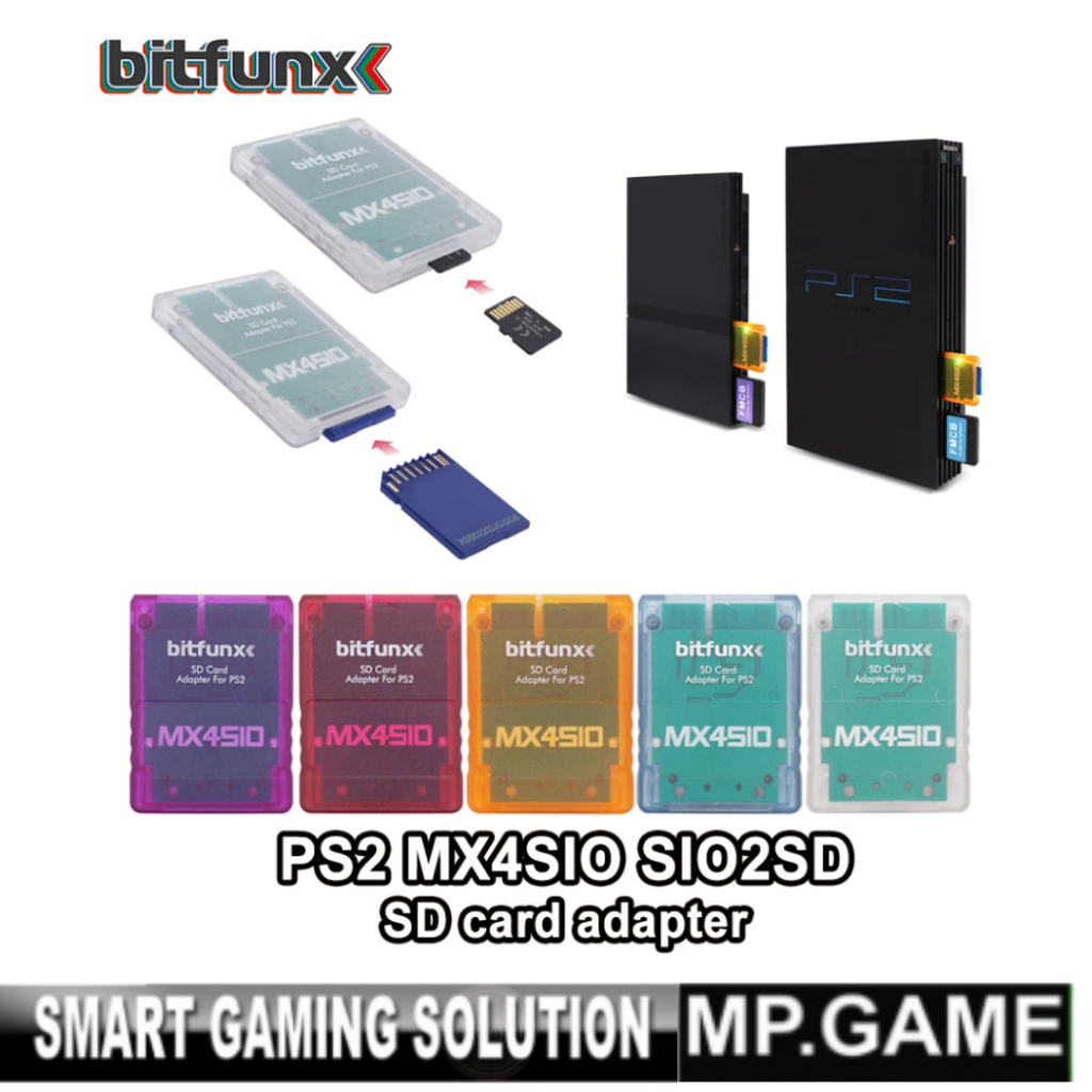 Reader Adapter BitFunx PS2 MX4SIO SIO2SD SD Card Adapter For PS2 (Only Adapter) | Shopee Malaysia