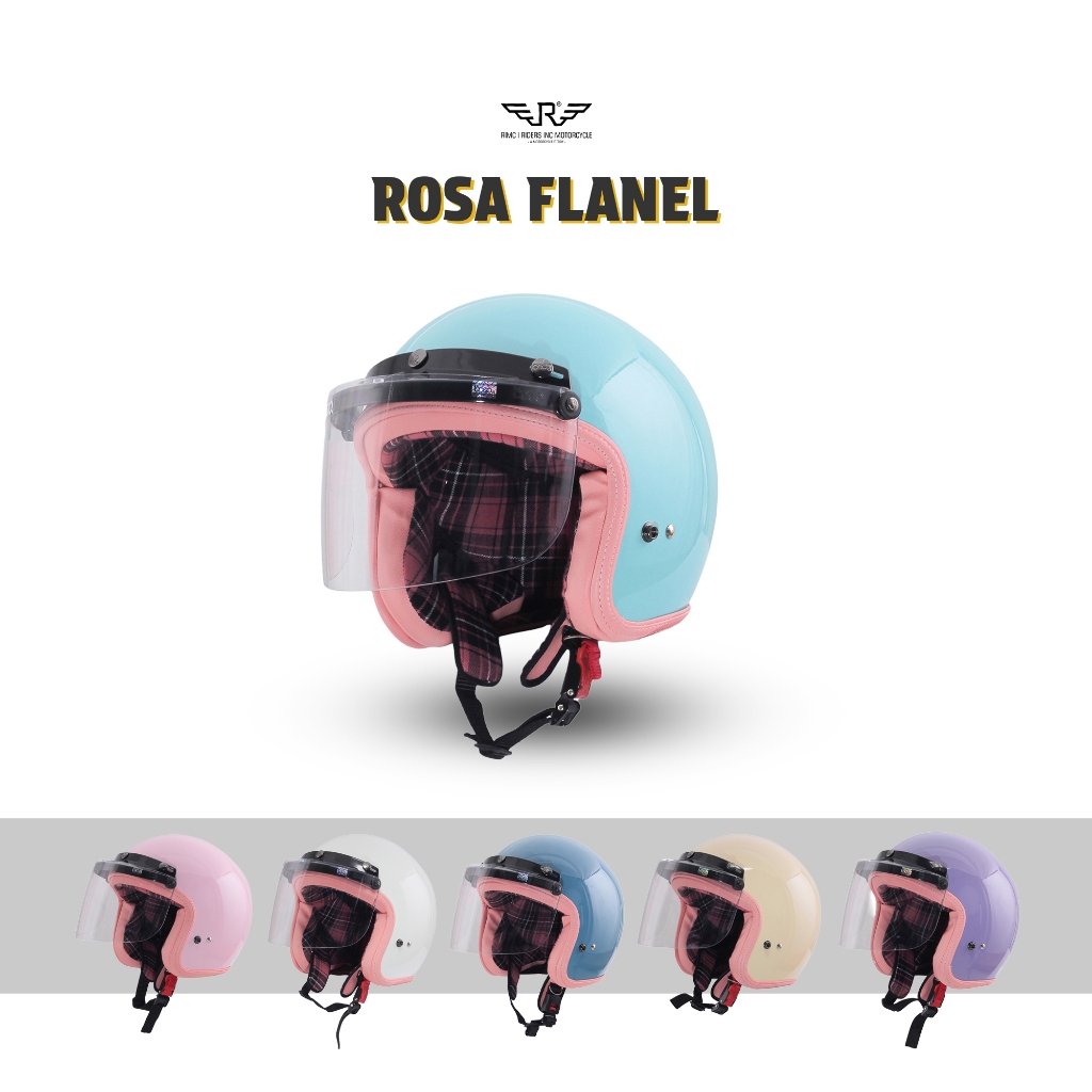 Rimc Rosa Flannel/Women's Helmet/Girls Helmet/Retro/Hijab | Shopee Malaysia