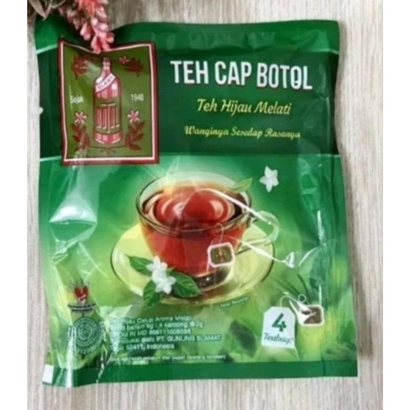 HIJAU Tea Cap Bottle Green Tea Bags Sachet Packaging Contents 4pcs Bags ...