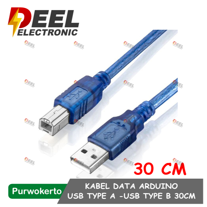 Usb DATA CABLE TYPE A TO TYPE B 30CM FOR ARDUINO UNO MEGA PRINTER ...