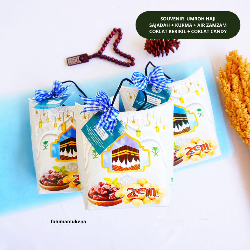 Hajj Umrah Souvenirs SAJADAH+SNACK PAPERBAG Umrah Souvenirs Hajj ...