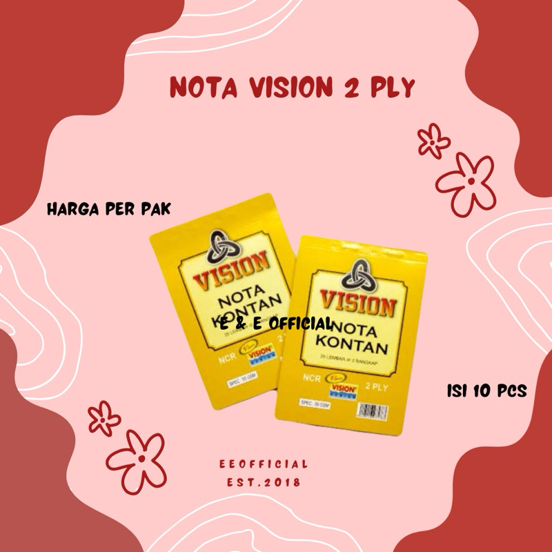 2 PLY VISION NOTES / NCR VISION NOTES | Shopee Malaysia