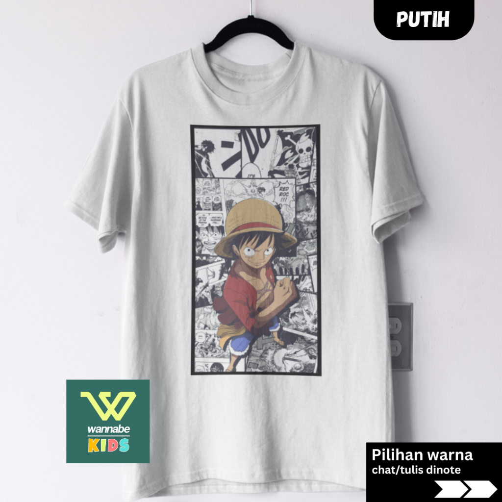 Anime ONE PIECE LUFFY KOMIK Adult and Children's T-shirts | Children's ...