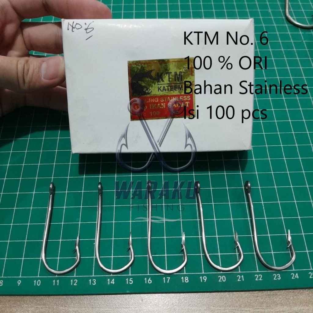 Ktm Kateem Stainless Fishing Hook Fish Stamp 2335 / Fisherman's Hook No ...