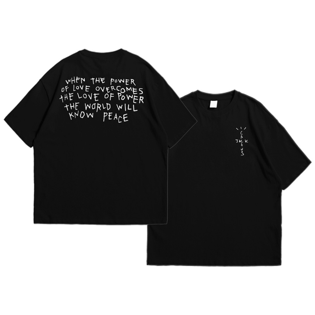 Travis Scott T-shirt Oversized Cactus Jack The Power of Love Merch ...