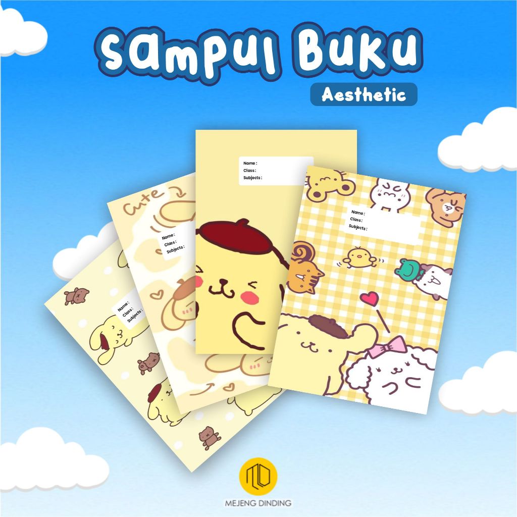 (Contents 10 Sheets) FANCY BOOK COVER Pompompurin SANRIO MOTIF/SIDU ...