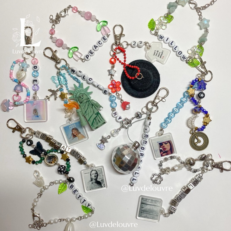 Taylor SWIFT MERCH KEYCHAIN BRACELET ERAS TOUR FRIENDSHIP BRACELET TTPD ...