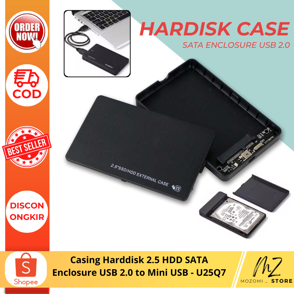 2.5 HDD SATA Enclosure USB 2.0 to Mini USB Hard Disk Case / SATA external cover HDD Hard Disk ...