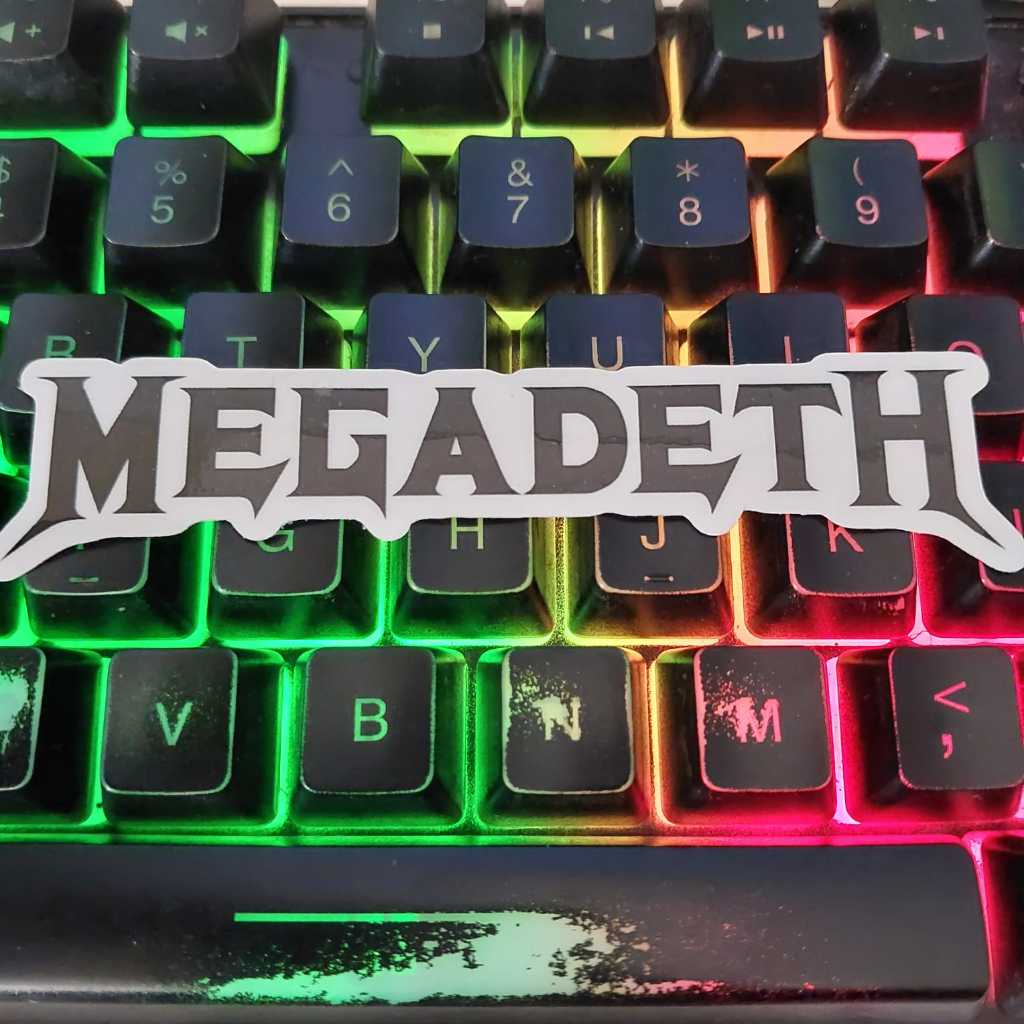 Megadeth LOGO - STICKER CUTTING/METAL/INDIE BAND/POP PUNK STICKER Unit ...
