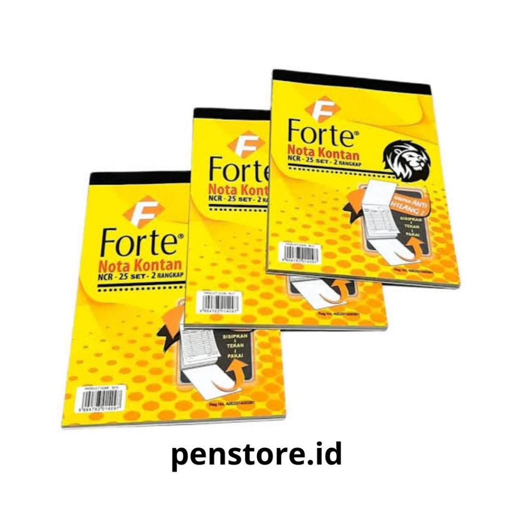 (pcs) Forte K2 Cash Notes (2ply) Small - NCR 25 Sets (2 copies ...