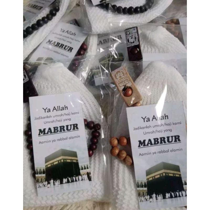 Knitted Caps And tasbih 33 Packages Of Hajj Umrah Souvenirs Souvenirs ...
