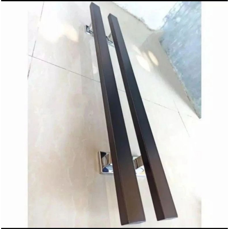 HITAM Home Door Handles Black doff Door Handles 60cm 80cm 1m | Shopee ...