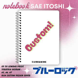 Note BOOK BLUE LOCK SAE ITOSHI/NOTEBOOK BLUE LOCK SAE ITOSHI/NOTE BOOK ...