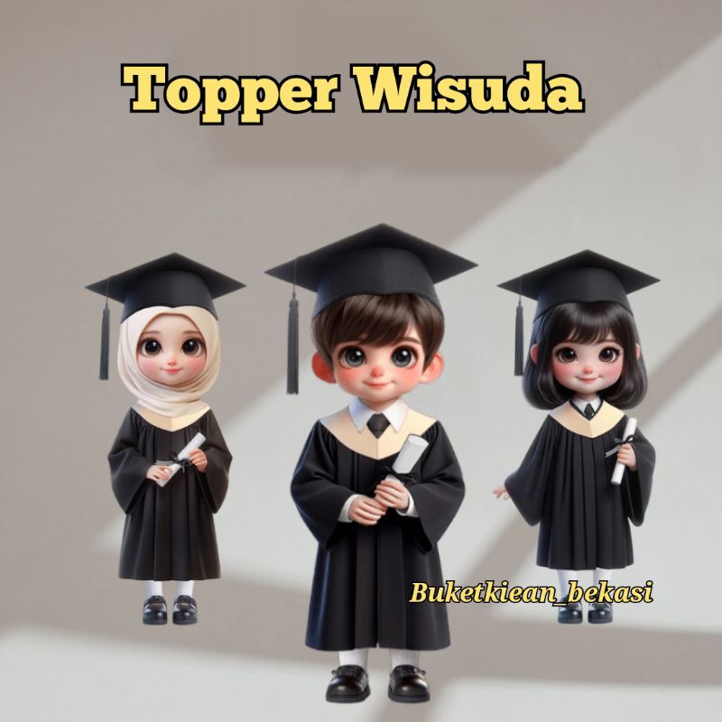 Graduation topper / Graduation bouquet topper / cute graduation topper ...