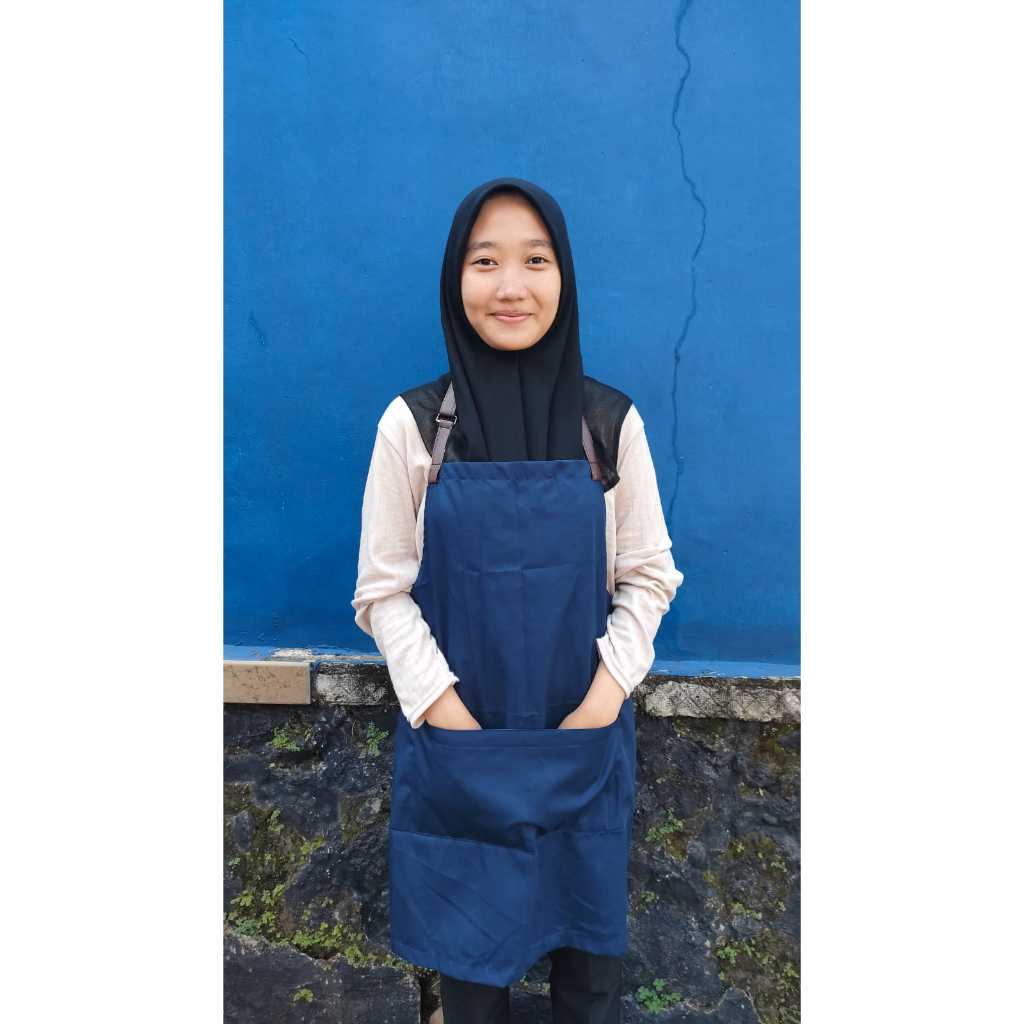 Waterproof Drill / Taslan Apron (Can customize logo and name) | Shopee ...