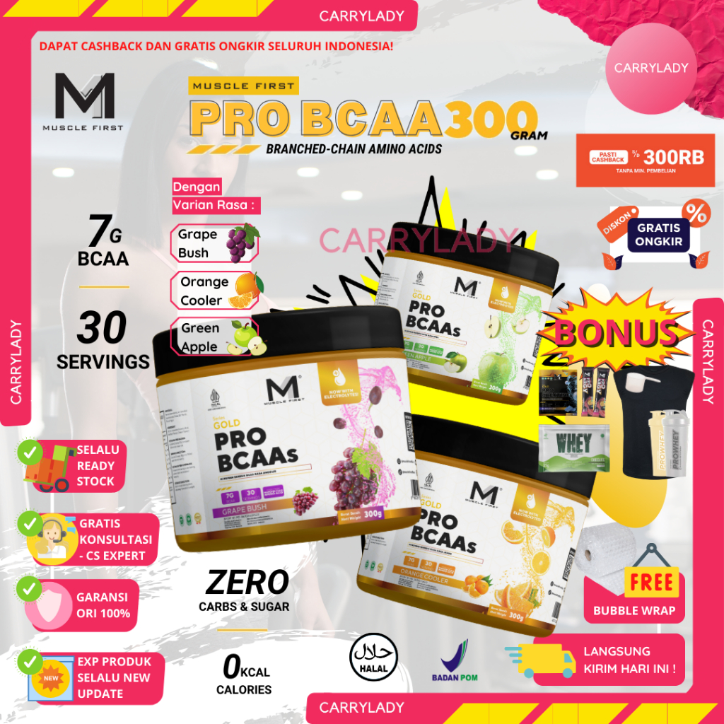 Muscle First Pro BCAA 300 grams 30 serving MuscleFirst M1 Gym ...