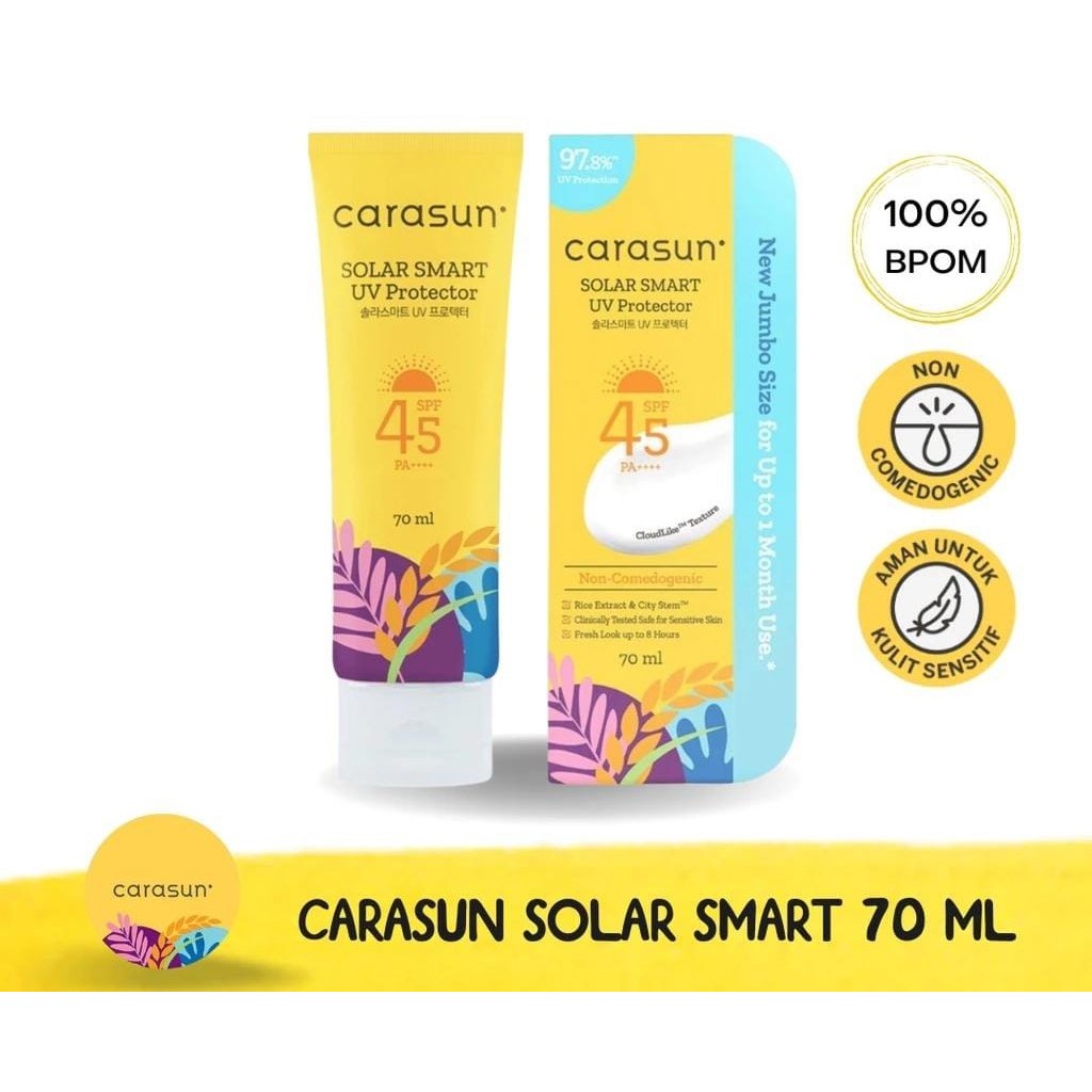 Carasun Solar Smart UV Protector SPF45 PA++++70ml | Shopee Malaysia