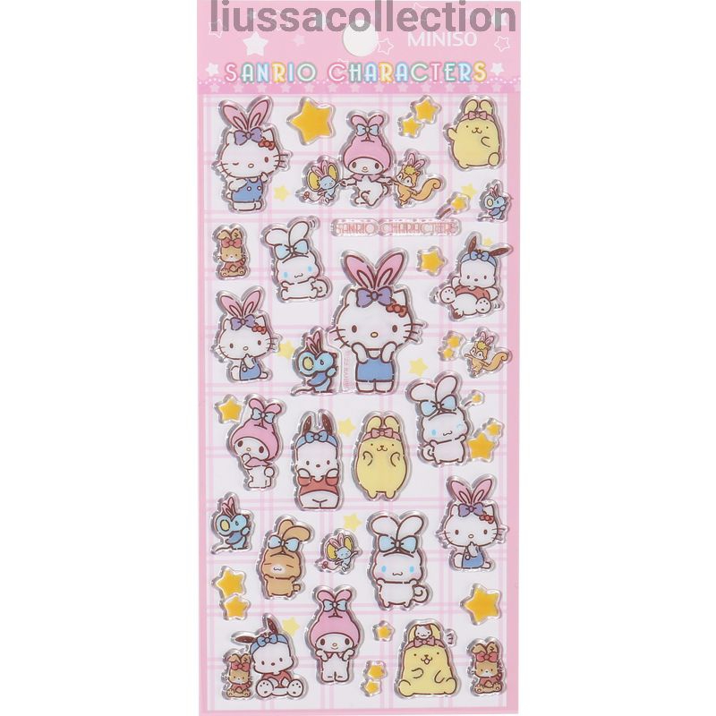 Miniso Stickers - Sanrio Characters Binding Ears Collection Candy ...