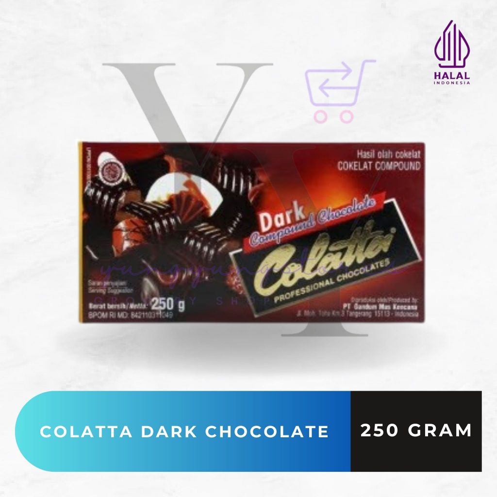 Colatta Chocolate Bar / Dark Compound Chocolate Collata 250 Grams ...