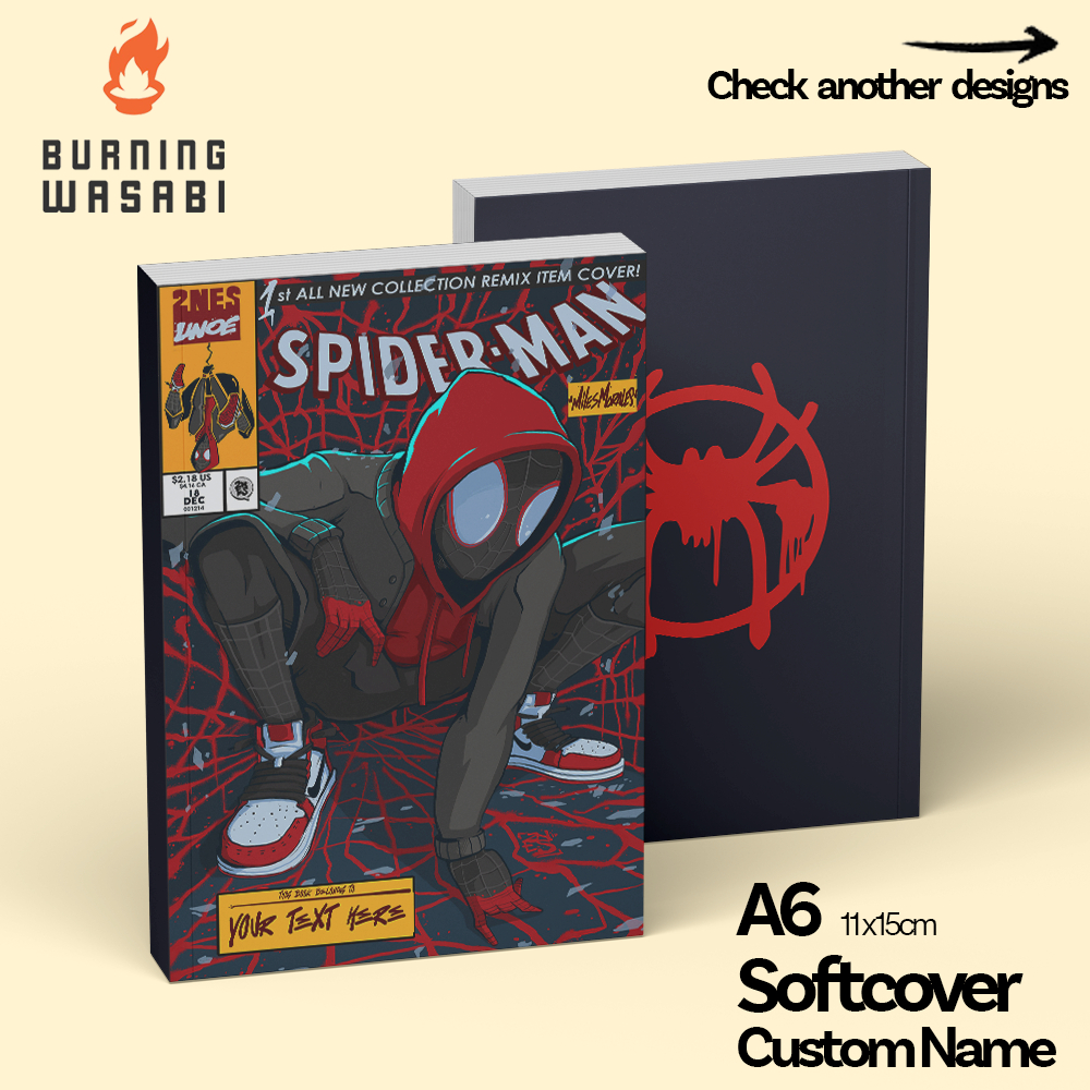 Pocket Book Notebook Spiderman Ghost Spider Miles Morales Softcover ...