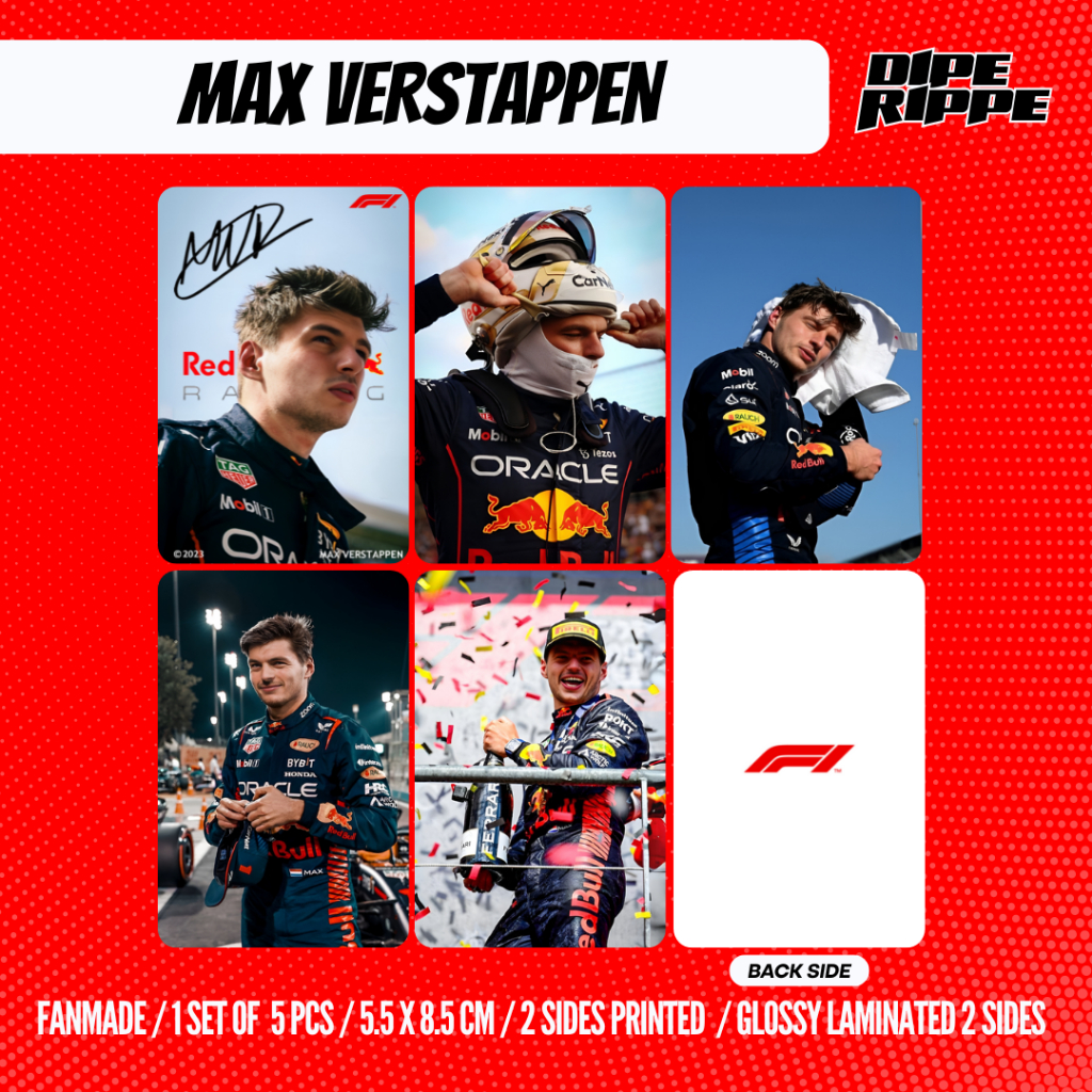 F1 PHOTOCARD DRIVER - MAX VERSTAPPEN | Shopee Malaysia