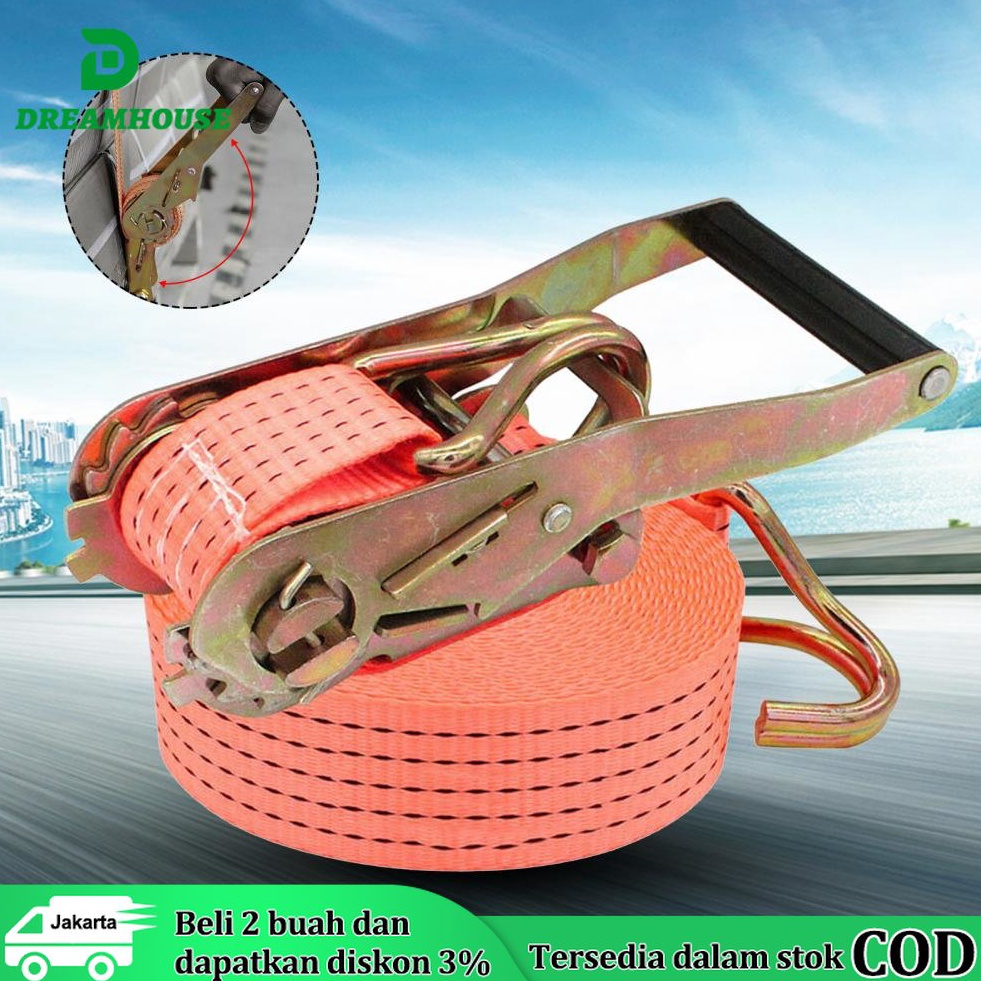 Code T47Z RACHET TIE DOWN 5X8 meters KREK SOUND SYSTEM CARGO LASHING ...