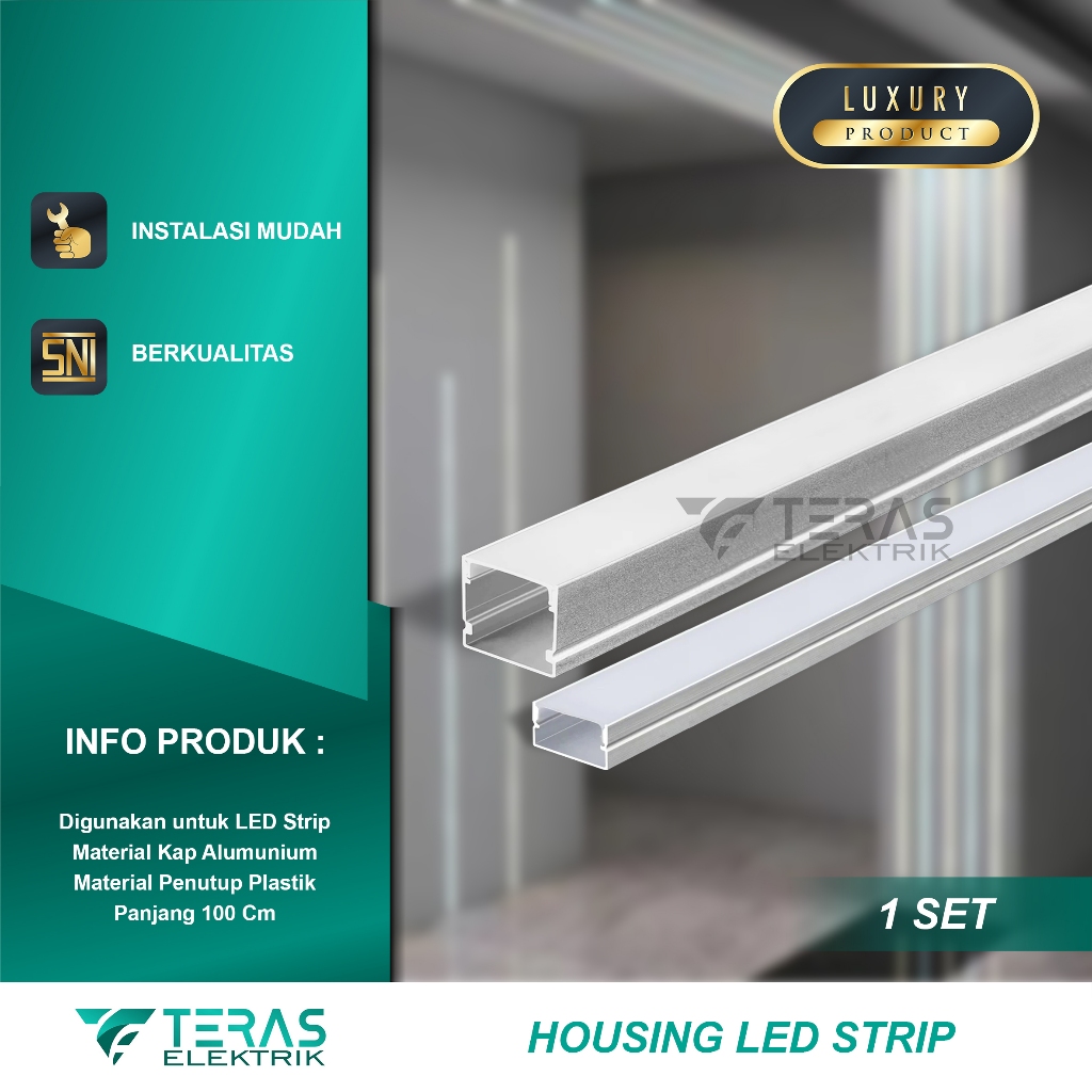 1 meter aluminum LED strip Housing, LED profile, straight casing cover ...