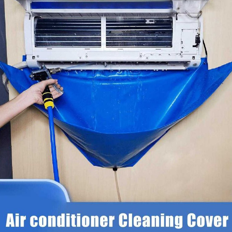 Plastic AC Cover For Washing Air Conditioner Cleaning Cover AC ...