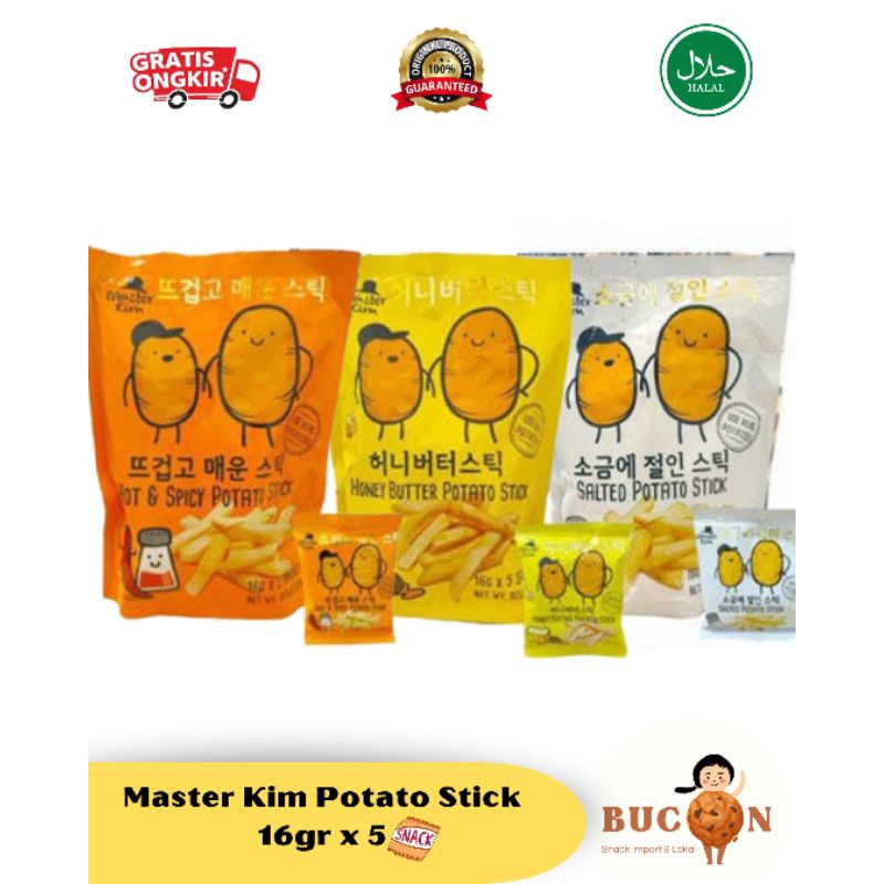 Master Kim Potato Stick 16x5pouch 80gr | Shopee Malaysia