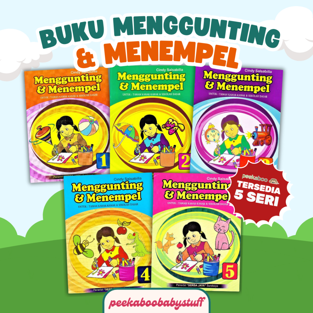 Children's ACTIVITY BOOK CUTS AND STICKING PAUD TK SD | Children's ...