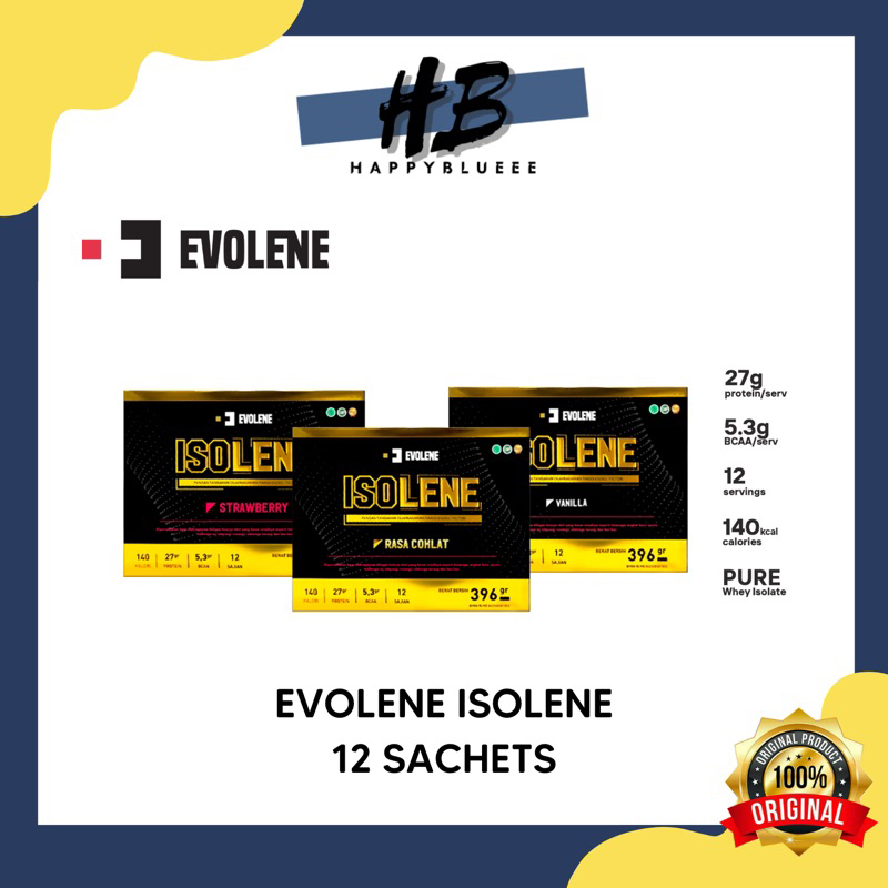 Evolene ISOLENE 12 Sachets WHEY PROTEIN ISOLATE | Shopee Malaysia
