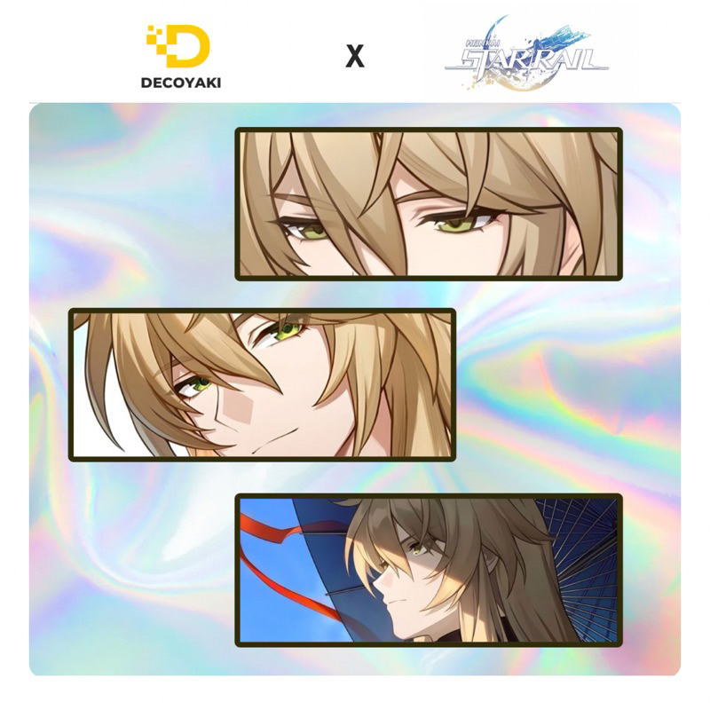 Luocha Honkai Star Rail Hologram Slap Sticker, Luocha Honkai Star Rail ...